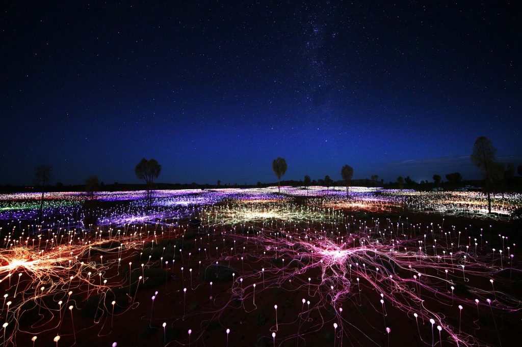 Avenue of Honor by Artist Bruce Munro - kobi lighting studio